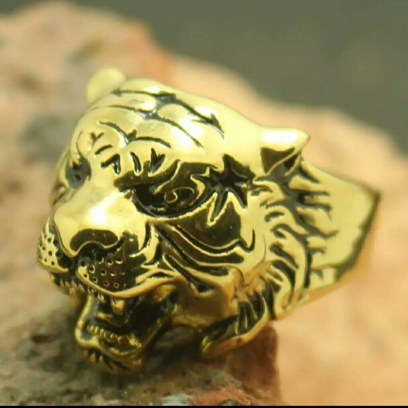 Jewelry | Mens Tiger Head Ring | Poshmark